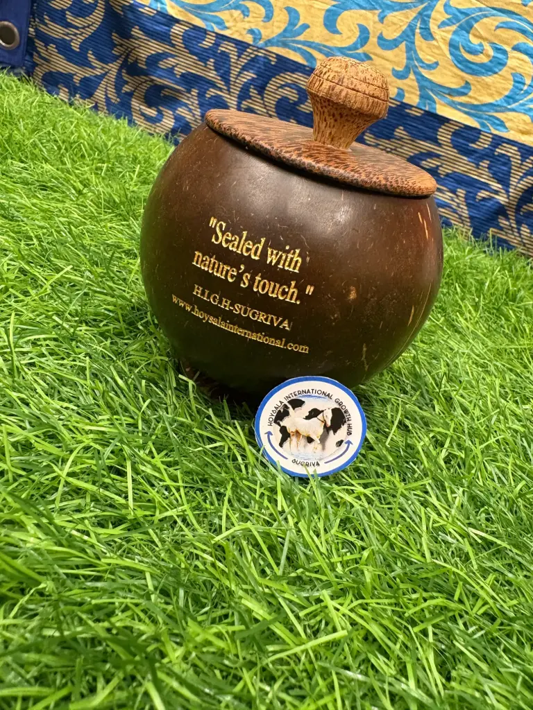 Coconut Shell Container with Tight Lid | Hoysala International Growth Hub